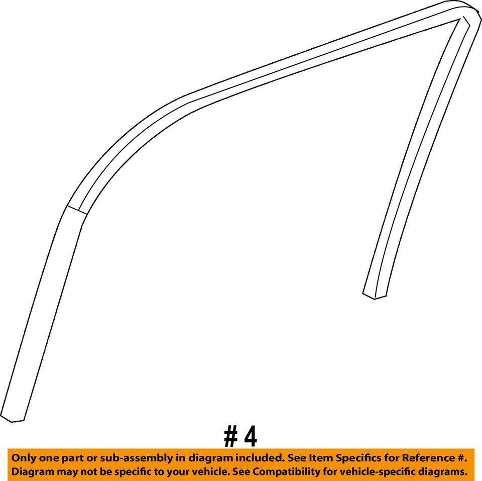 GM OEM Window Glass-Rear Door-Run Channel Left 20939317 | eBay