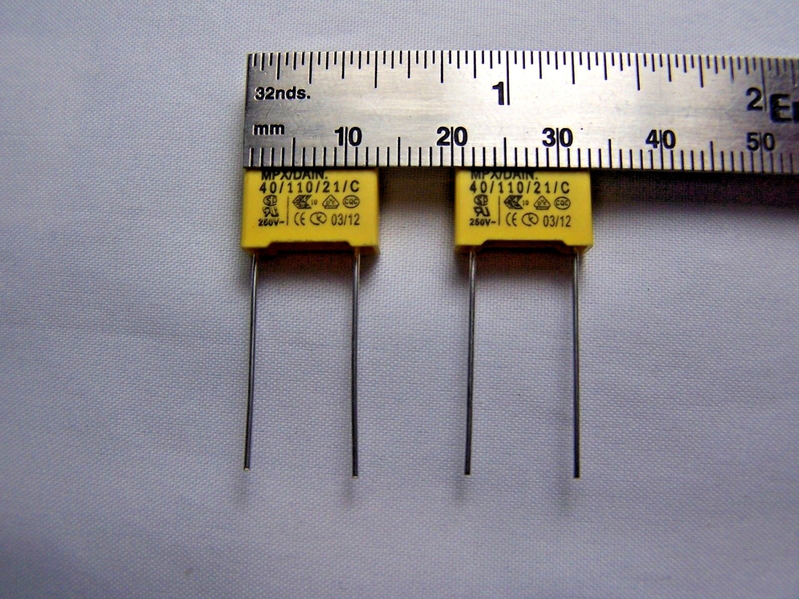 0.047uF 275Vac 10mm Pitch (K) 2pcs Safety Capacitors ( MPX/DAIN or MEX ...