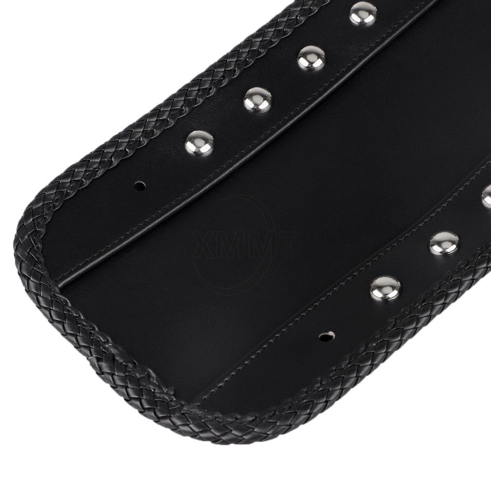 BLK Rear Fender Bib Studded Solo Seat For Harley Heritage Softail ...