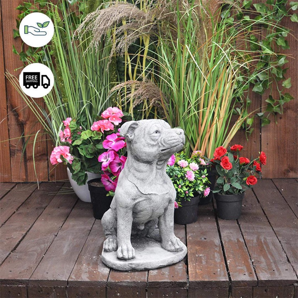 Fantastically Detailed Large Staffie Dog Garden Ornament Staffy By DGS ...