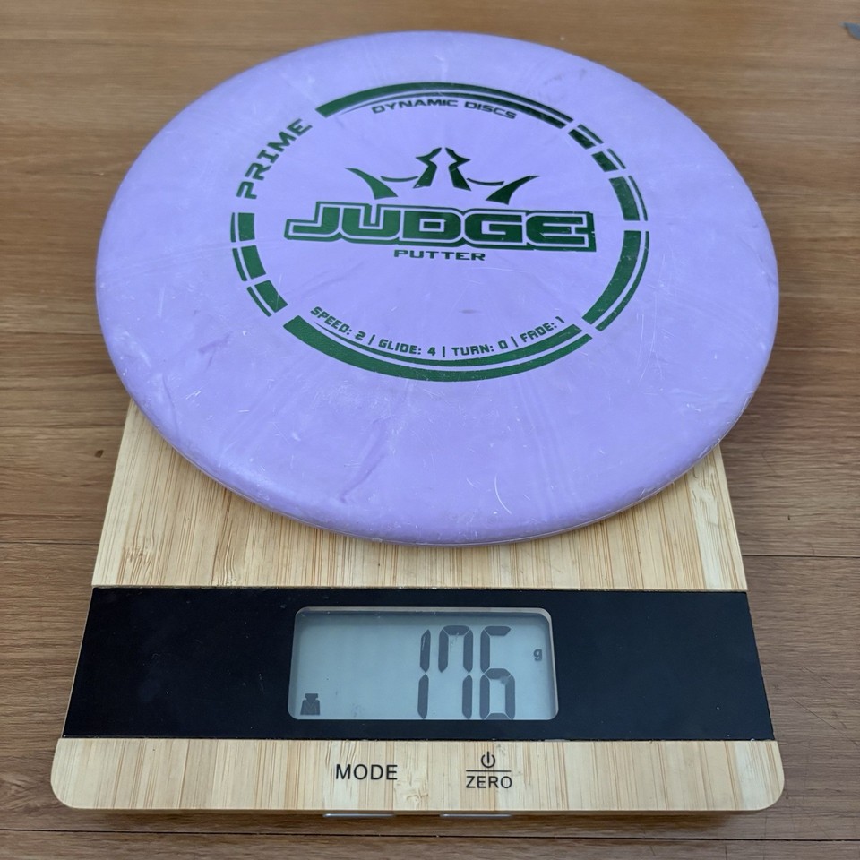 Dynamic Discs Prime Judge - 176g Used Disc Golf Putter - Purple | eBay