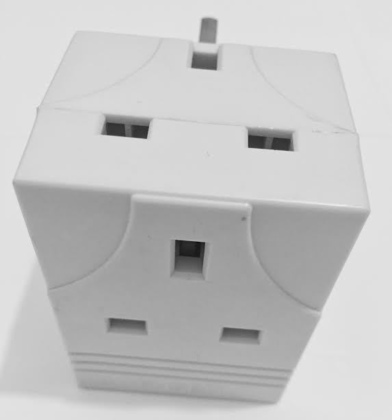 10 X 2 Way 2 Gang Block Triple Socket Splitter 13A Mains UK Plug ...