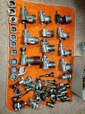 Engine Parts - Lot Of 100+ Parts - OS - Enya - Webra Super Tigre Piston ...