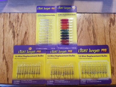 LIGHT KEEPER PRO 10 mini replacement bulbs per pack 2.5 3.5 12 V volt ...