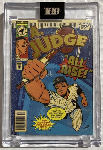 Topps Project 100 Card #46 - AARON JUDGE - by Daniel Jacob Horine - PR ...