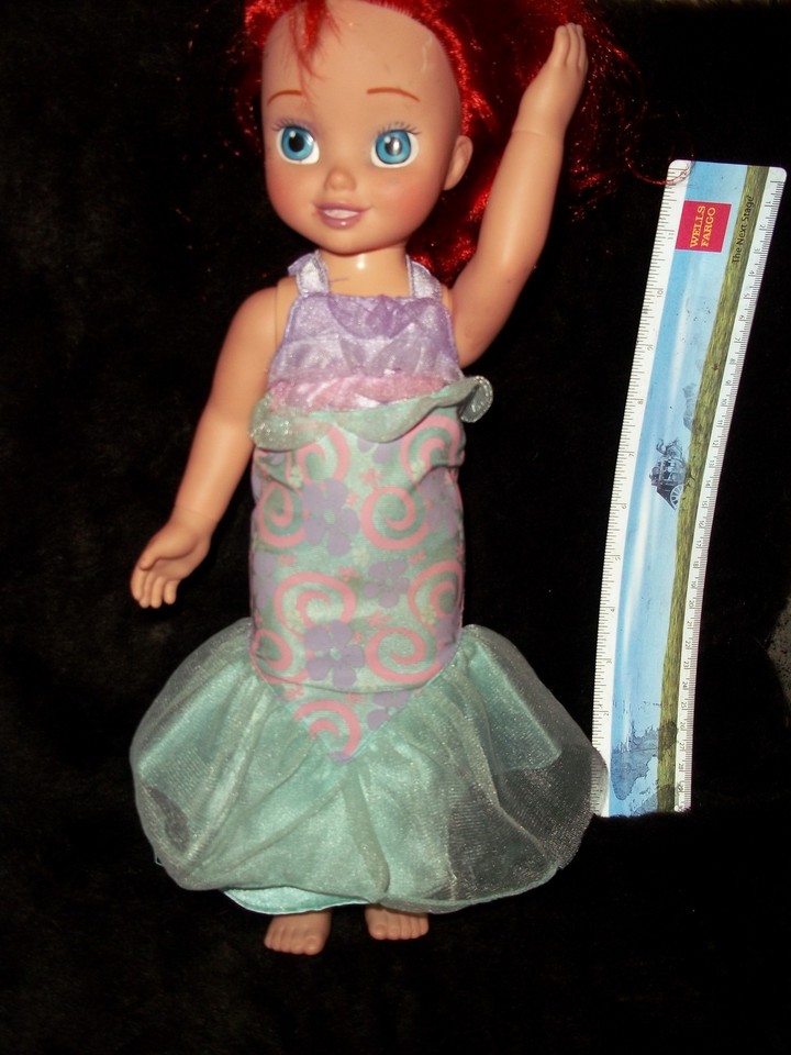PRINCESS ARIEL THE LITTLE MERMAID 15" TODDLER DOLL DISNEY | eBay