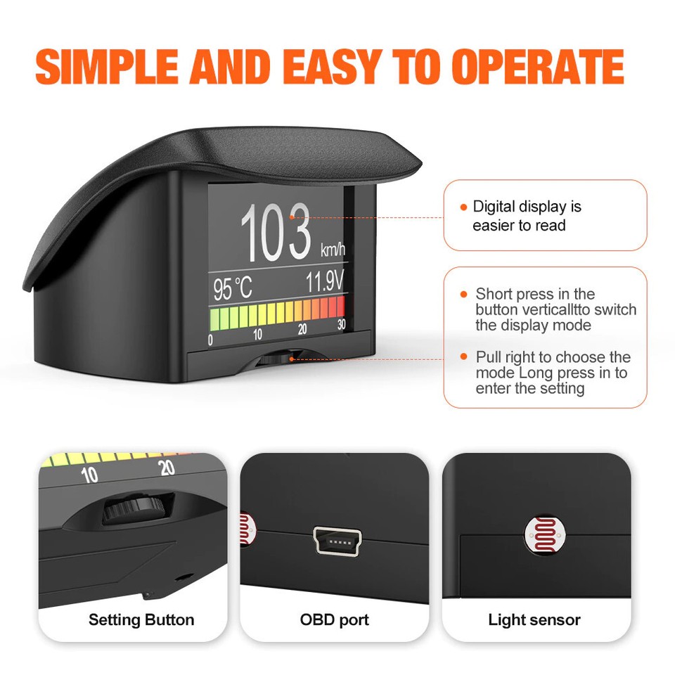 Ancel A202 Automobile On-board Computer Car Digital OBD 2 Computer ...