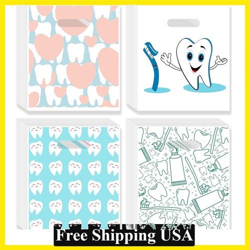 Dental Bags, Tooth Patient Care Dental Bags, 9 x 8 Inches dental goodie ...