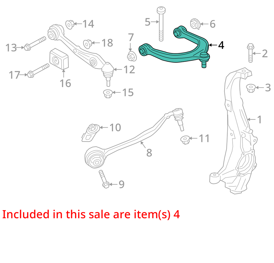 2019-2023 BMW X5 G05 FRONT LEFT DRIVER UPPER CONTROL ARM *18K MILES ...
