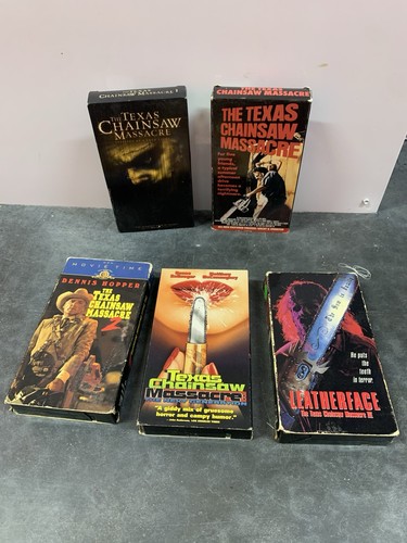 The Texas Chainsaw Massacre VHS Lot Collection 2 Leatherface Next ...
