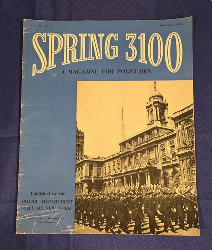 1951 Oct Spring 3100 NYPD New York City Police Elections Airplane ...