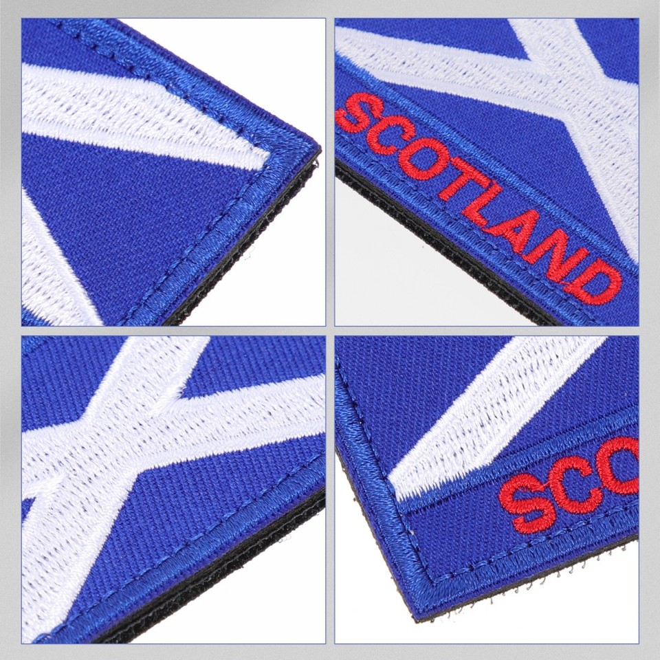 2pcs Clothing Patches Scotland Flag Design DIY Patches Sticky Flag ...