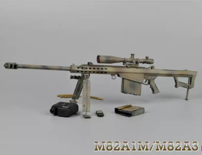 1:6 M82A3/M82A1M Barrett Sniper Rifle Model for 12" HT PH TBL ...