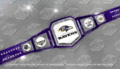 Baltimore Ravens NFL Championship Belt Adult Size 2mm Brass | eBay