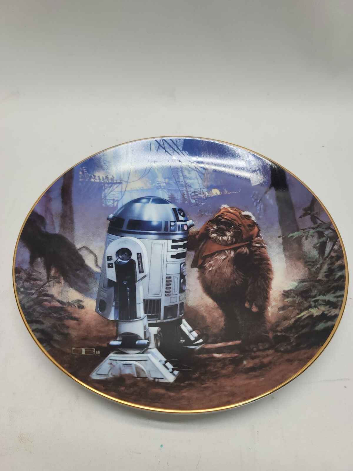 Vtg Star Wars R2-D2 Collector Plate Rimmed In 24k Gold The Hamilton ...