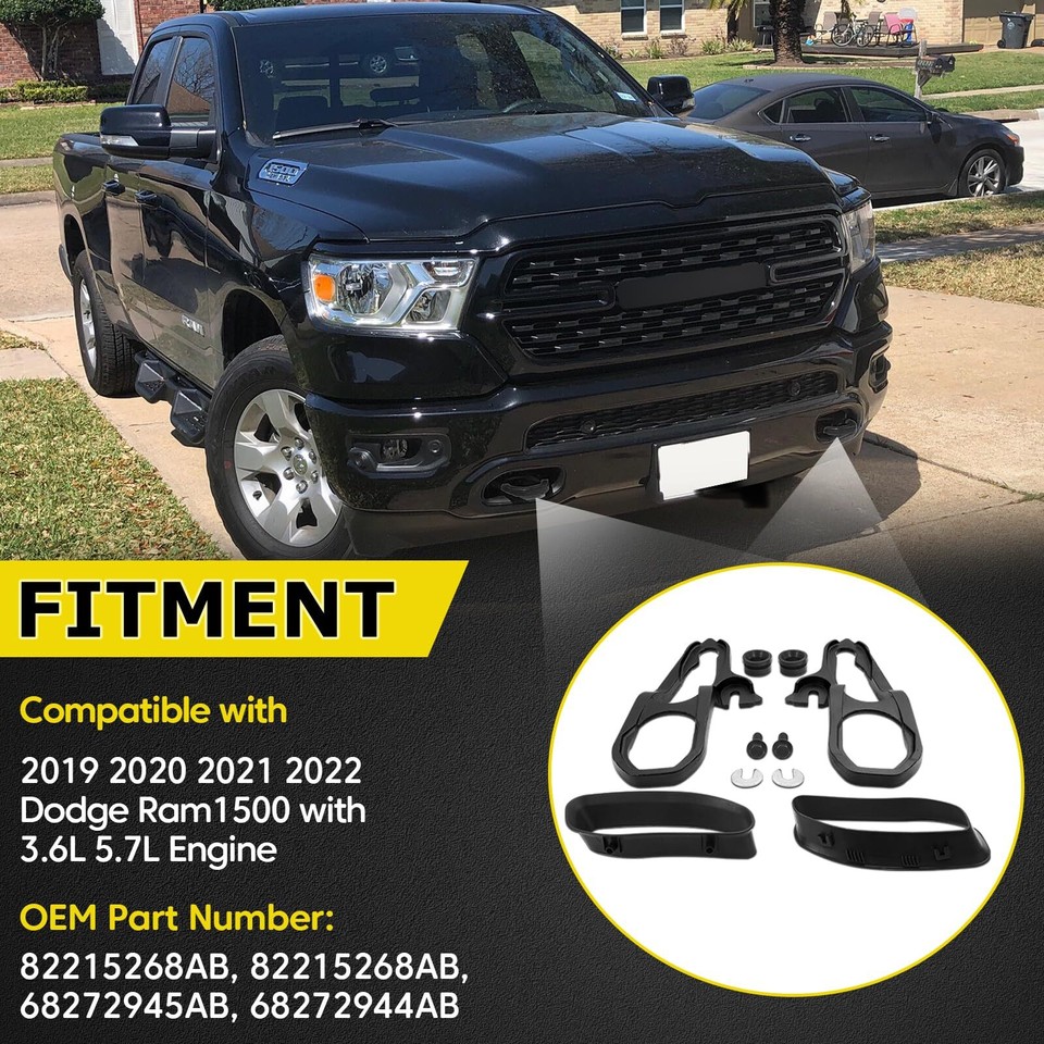 Heavy Duty Front Tow Hooks LH & Right For 2019-2022 Dodge Ram 1500 ...