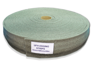 Underfloor Heating 50m Perimeter Insulation Strip Roll 5mm x 100mm x ...