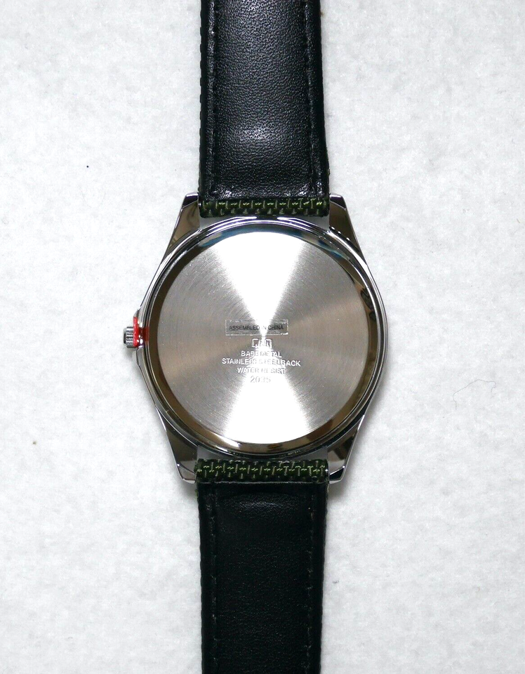 CITIZEN Q&Q Falcon White Green Field Watch QB38-304 Quartz Military ...