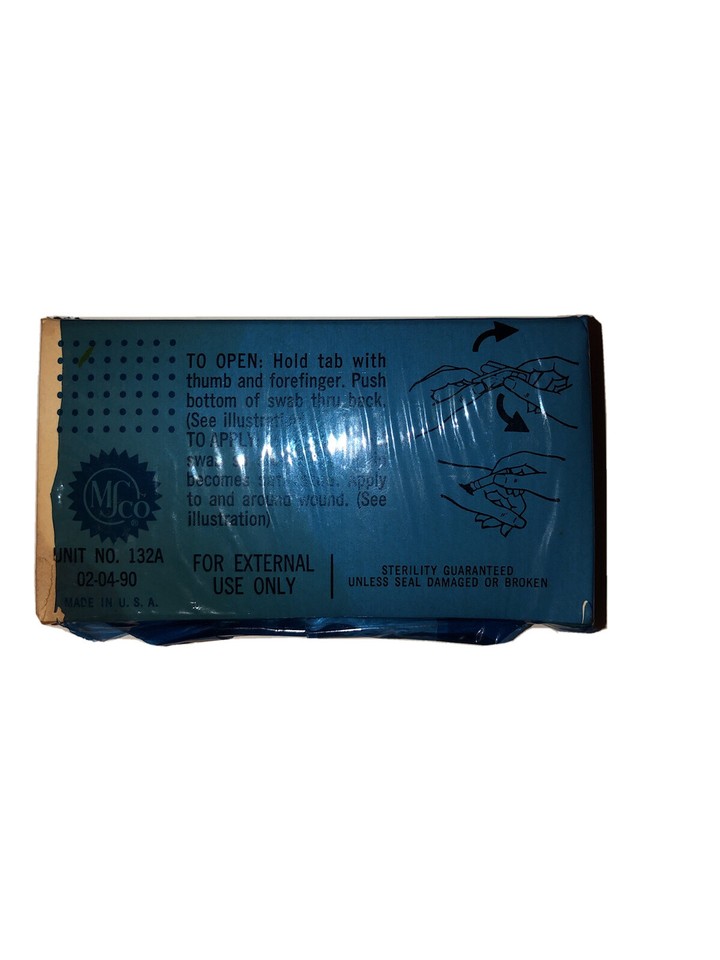 1950’s *Sealed* Metaphen Swabs Sterile 10 Swabs Medical Supply Co. Pack ...