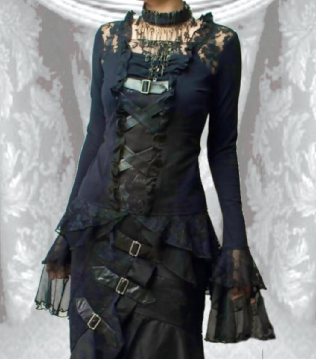 Steampunk Gothic Buckles Lace & Buckle Top Lace and Buckles | eBay.de