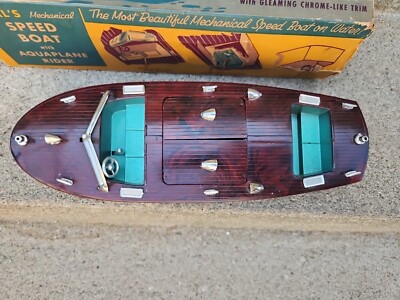 Rare Ideal Speed Boat with Aquaplane Rider Original Box | eBay