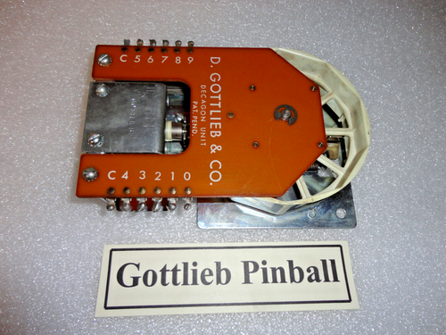 Gottlieb Decagon 4" Score Reel Assembly, Cleaned, New Coil, Flat ...