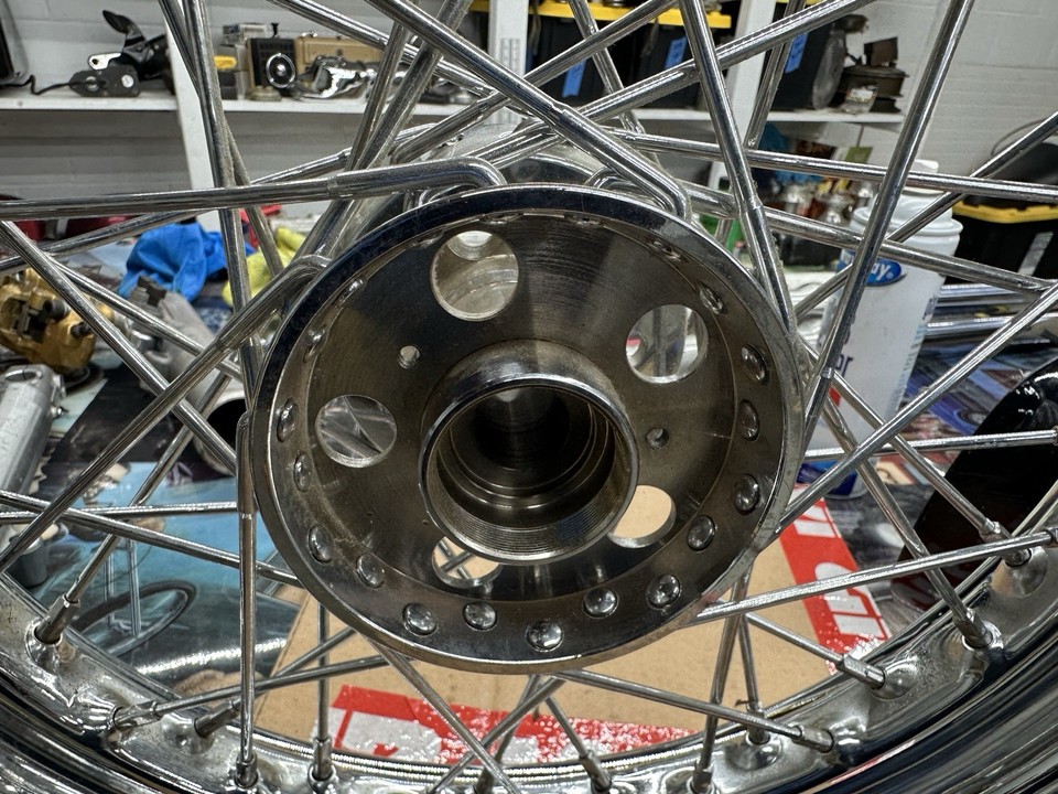 Harley 16 Mid Star Hub Wheel Shovelhead 1967 - 72 Chrome | eBay