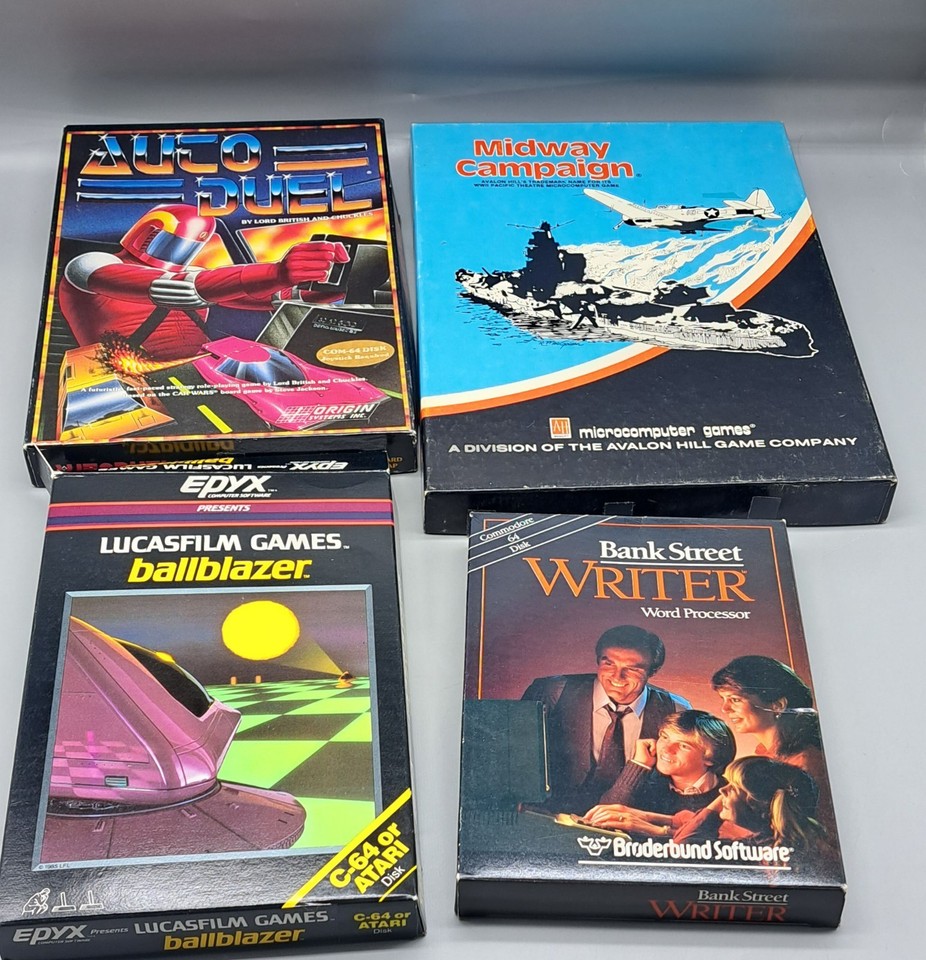 COMMODORE 64 Floppy Disk LOT 5.25 Unknown Content SOFTWARE Games BOXES ...