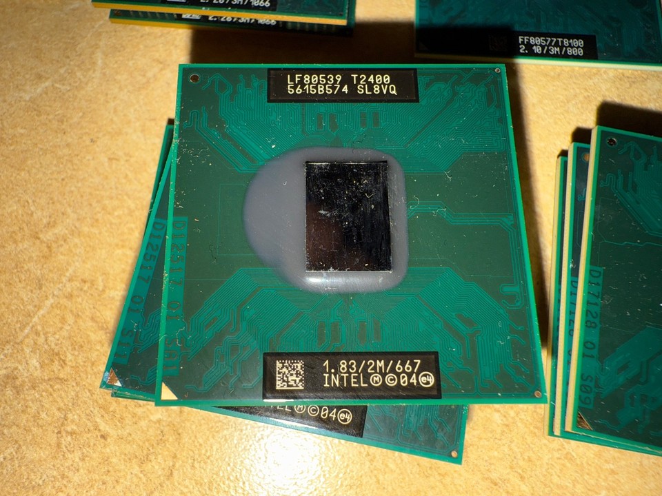 Legacy/Retro Intel x86 Processors Socket 479/P/M Core 2 Duo Pentium M ...