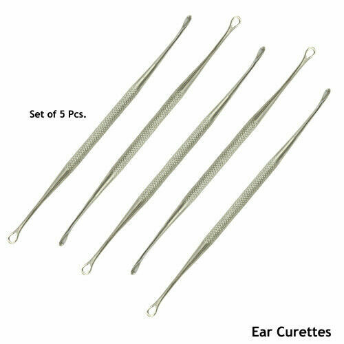 Ear Curette Set of 5 Pc ENT Instrument | eBay UK