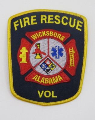 Wicksburg Alabama Fire and Rescue Dept Patch | eBay