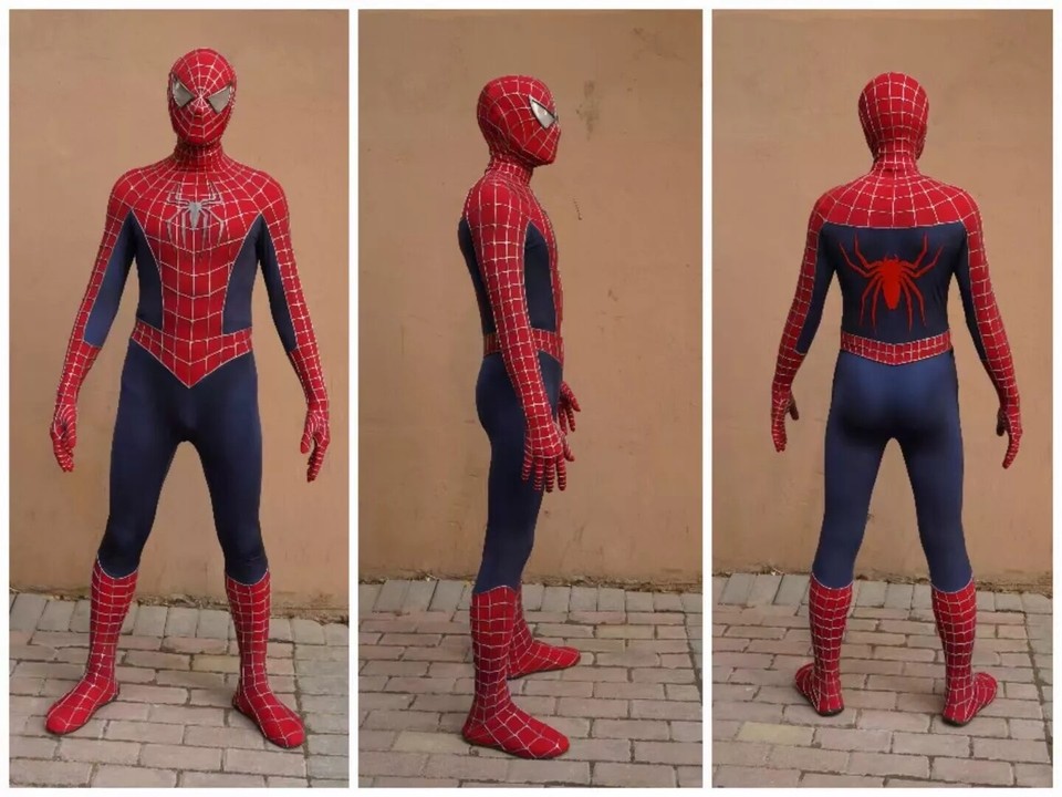 Original Toby Spiderman Costume High Quality Stereo Coating Line Suit ...