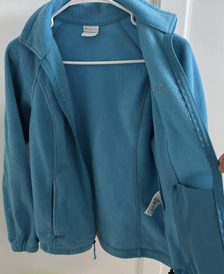 Columbia Ladies Fleece Zip Jacket Size Small Blue | eBay