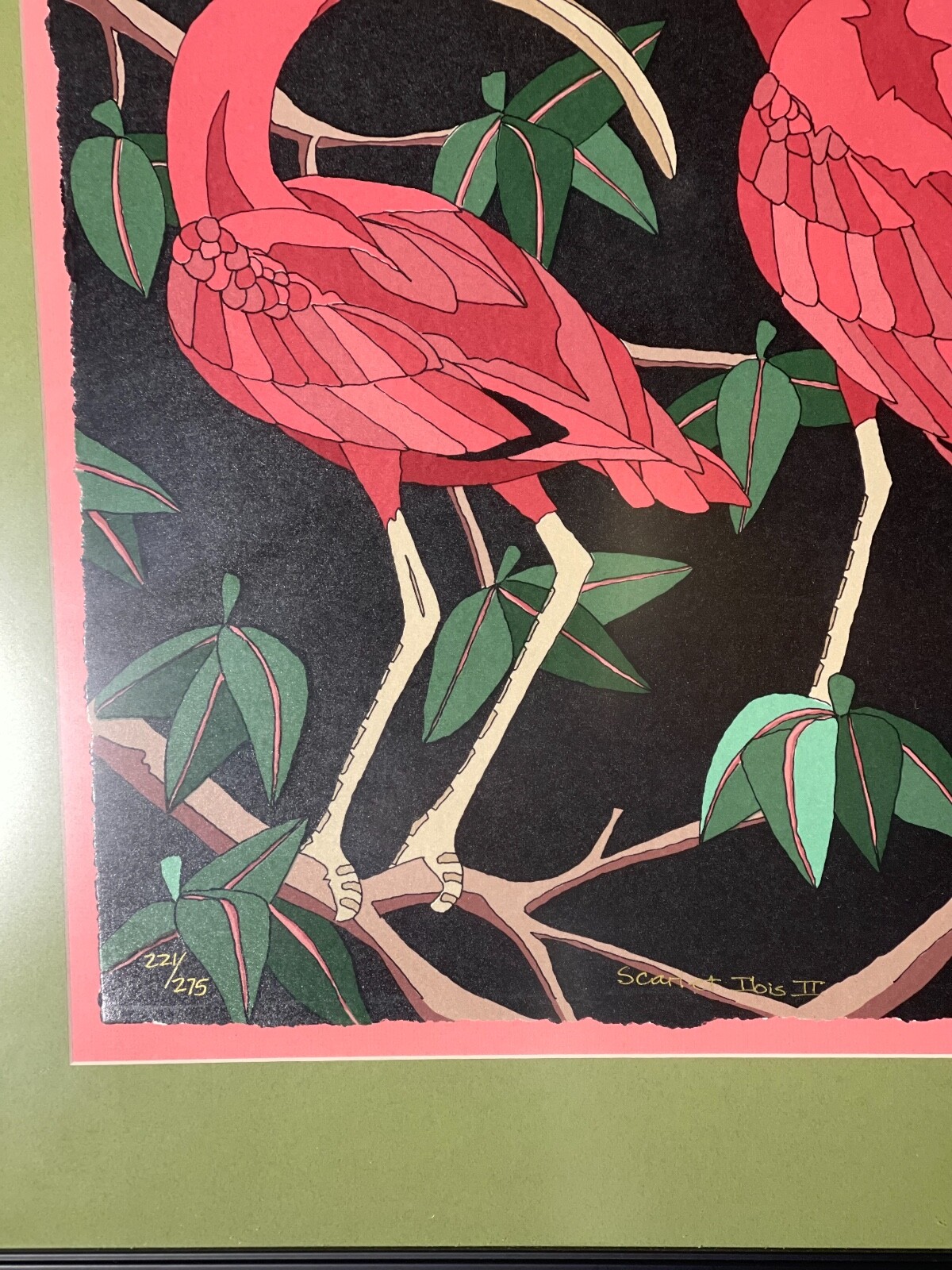 Dan Goad signed and numbered lithographs. Scarlet Ibis I and Scarlet ...