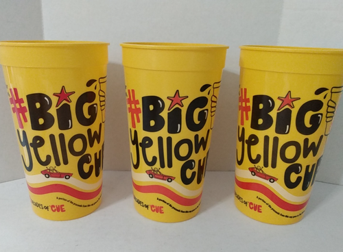 Dickey's Barbecue Pit Big Yellow Cup 32 oz Plastic Souvenir - 3 Cups | eBay