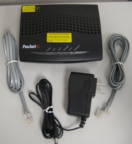 2-Line Broadband VoIP Phone Kit - 8x8 BPA430 Bundle - GRADE A - TESTED ...