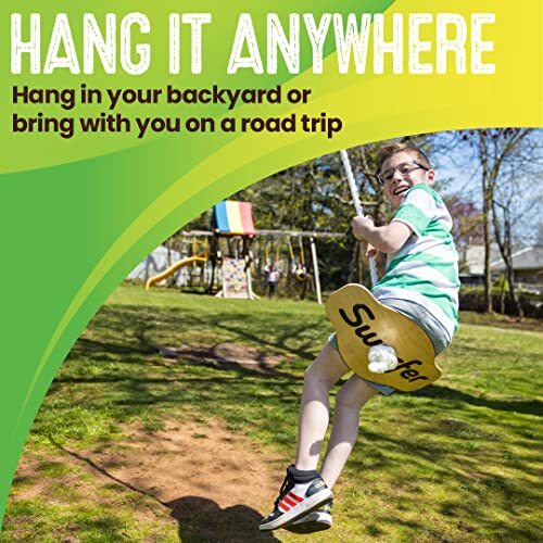 Swift - Maple Wood Disc Swing for Kids Ages 4 and Up, Holds up Disc ...