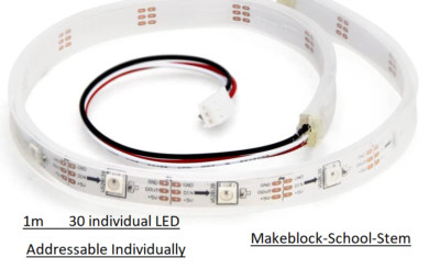 Makeblock LED RGB Strip-Addressable-(1Metre) Arduino PI Compatible | eBay