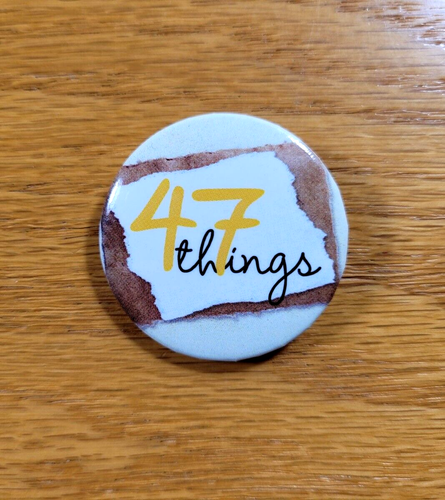 University Of Iowa Hawkeyes Pinback Pin Button Badge "47 Things" Small ...