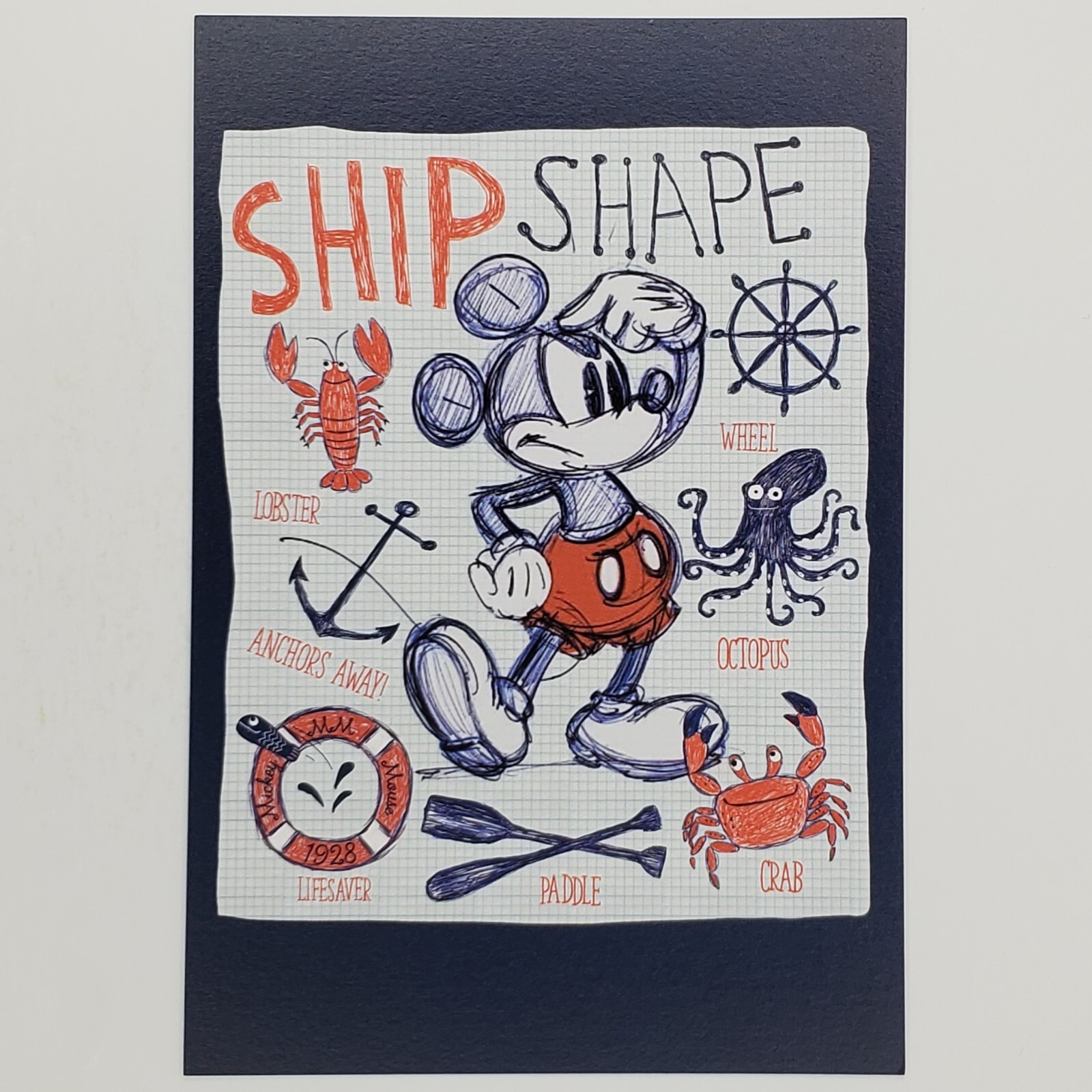 Mickey Mouse Postcard True Original 90 Years of Magic Disney Korea ...