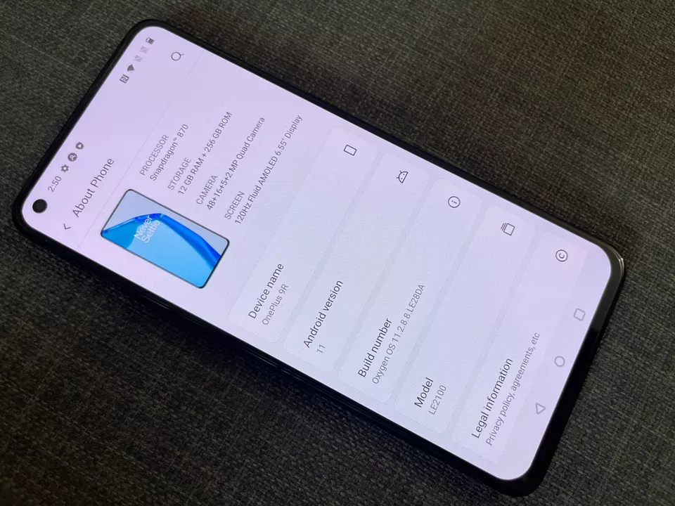 OnePlus 9R 5G 128/256GB Dual SIM 48+16+5MP Camera Snapdragon 870 ...