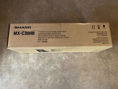 SHARP MX-C30HB MXC30HB WASTE TONER CONTAINER BOX MX C250 C300 C301 C303 ...