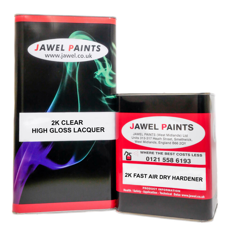 2k Clear Lacquer Jawel Scratch Resistant High Gloss 5Litre + 2.5Litre ...
