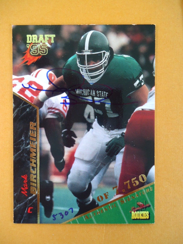 Mark Birchmeier - 1995 Signature RC's Autograph Football card #9 ...