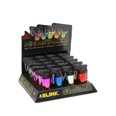 BLINK MINI METALLICS BUTANE GAS TORCH LIGHTER-20CT DISPLAY | eBay