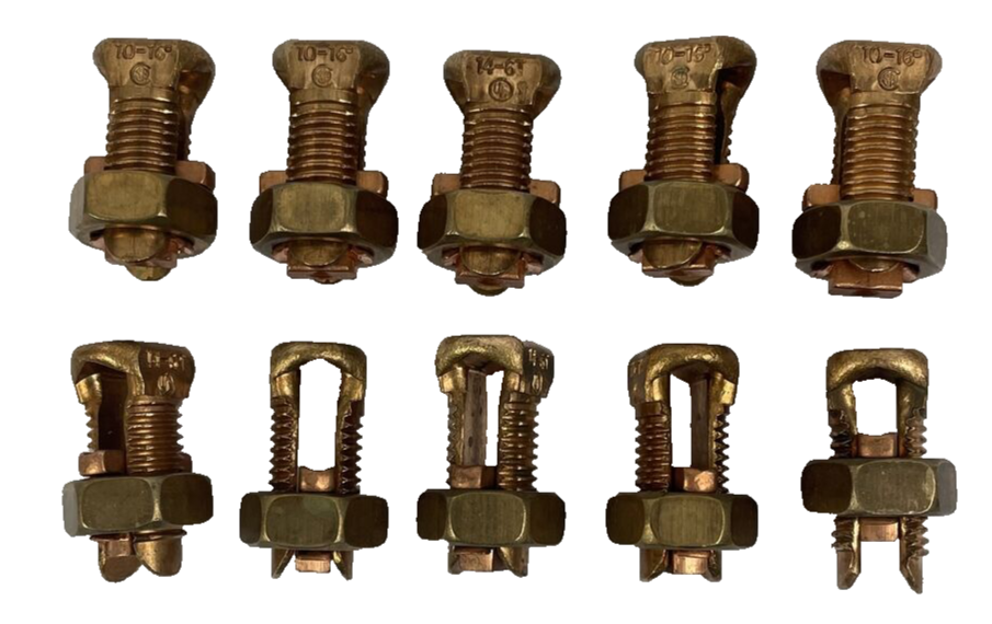 Lot of 10 OEM BURNDY KS17 DB 6 RUN Split Bolt Connector - LOOK * BEST ...