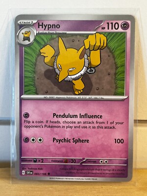 Hypno 083/198 SV1 Scarlet & Violet Base Pokemon TCG Card Mint Condition ...