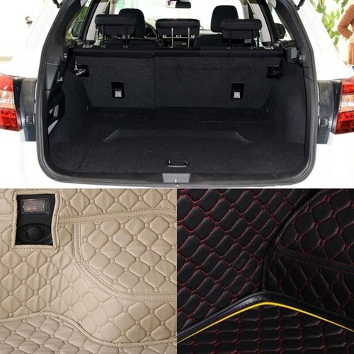 PU Leather Rear Trunk Cargo Liner Protector Mat Seat Back Pad For ...