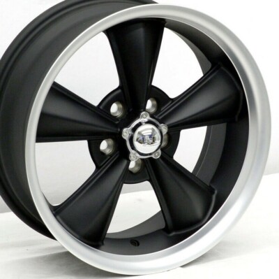 17" Matte Black MD Classic Wheels 17x7 17x8 5x114.3 Torque Style ...
