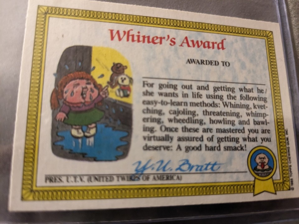 1985 Topps Garbage Pail Kids UK Mini Frigid Bridget 32a | eBay